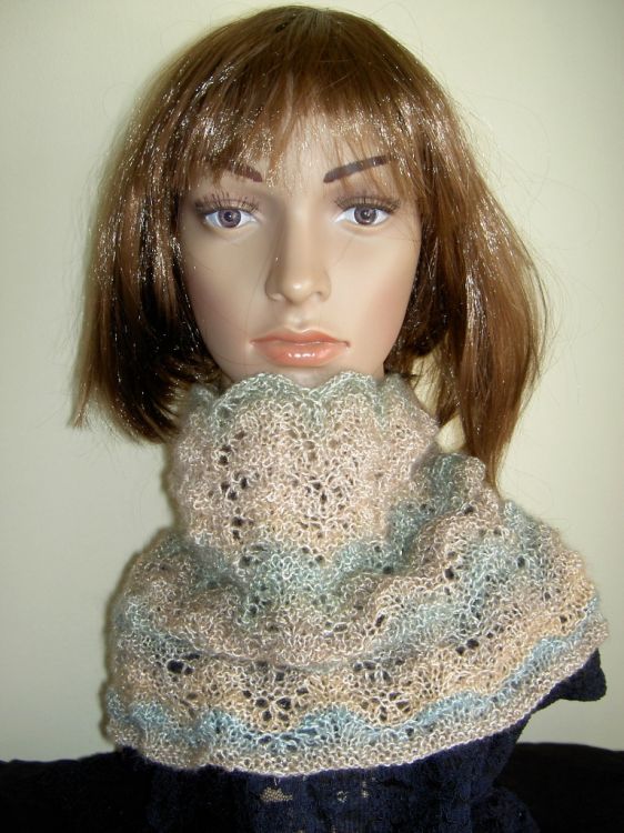 Strickanleitung Loop / Schal Wellenmuster #002 - myPatterns.de